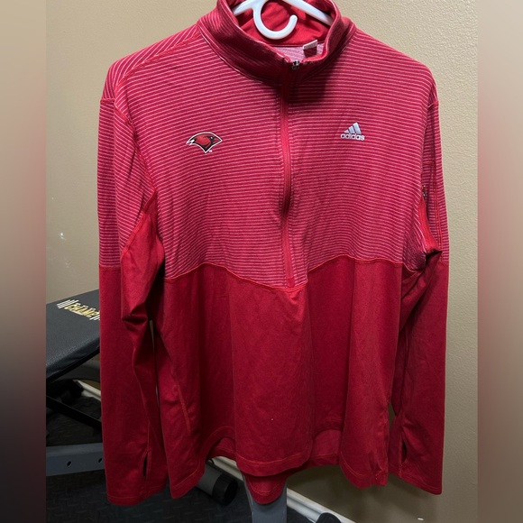 adidas | Tops | Adidas Uiw Climalite Red Pullover | Poshmark